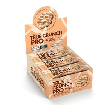 True Crunch Pro Chocolate Branco Amendoim True Source 12 Unidades 25g ...