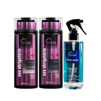 Truss Kit Uso Obrigatório Plus+ Frizz Zero (3 Produtos) - Kit de ...