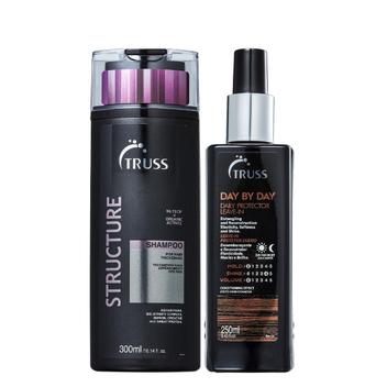 Truss Structure Kit Shampoo e Day By Day Leave-in 250ml - Leave in ...