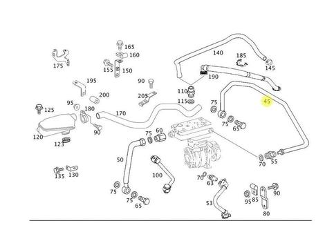 Tubo Arrefecimento Compressor OM457 Original - A4602000152 - Mercedes ...