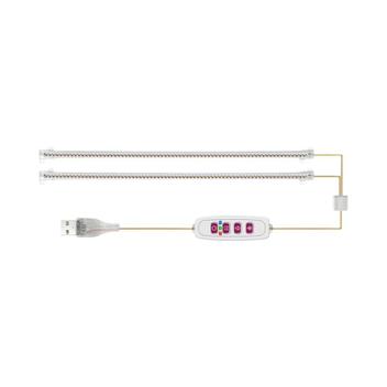 Tubo De Tira De Luz Led Para Cultivo De Plantas Internas, Espectro Completo, Usb, Temporizador ...