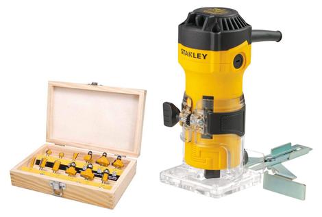 Tupia Manual 6mm 1/4" 550W ST55 Stanley + Jogo de Fresas - Outros ...