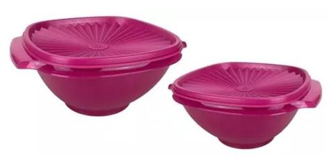 Tupperware Kit 2 Tigelas Sensação Tampa Hermética - Bowl - Magazine Luiza