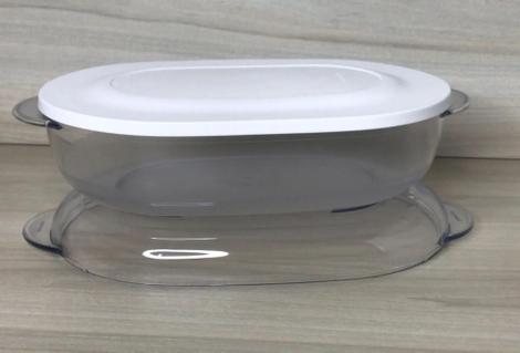 Tupperware Microplus Oval 1,5 Litro Policarbonato Com Tampa - Pote ...