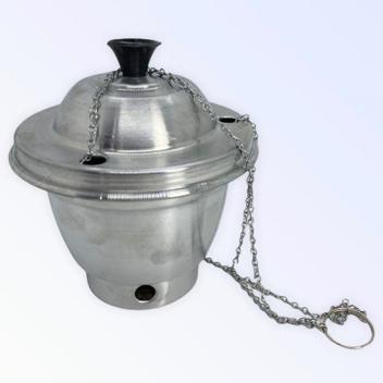 Turíbulo para Defumação Médio em Alumínio e Corrente 14 cm - META ...