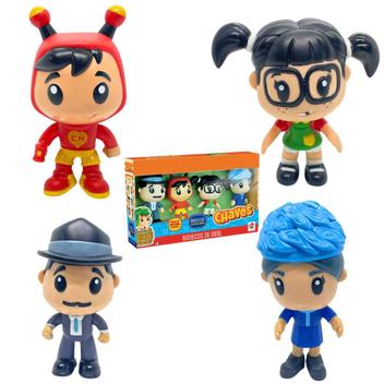 Turma Do Chaves 4 Bonecos Articulados Em Vinil Edição Limitada Original ...