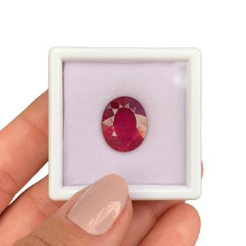 Turmalina Rubelita Oval 8,88ct - SP GEMAS - Pedras / Cristais ...