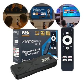 TV Box Stick Wi-Fi Android 4K HD 16GB Converta Sua TV em Smart com ...