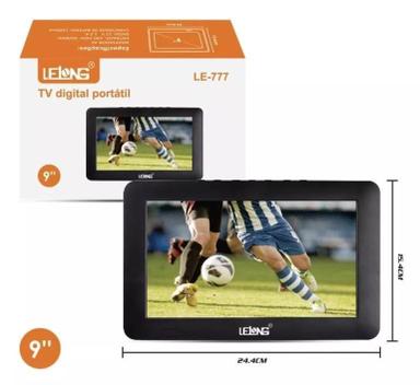 Tv Portátil Digital Monitor 9Pol Led Hd Usb Le 777 - Lelong - Tv ...