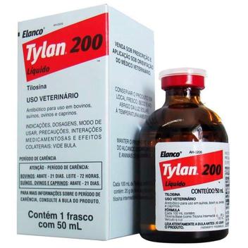 Tylan 200 Antibiótico Injetável Tilosina 20% 50ml - Novartis ...