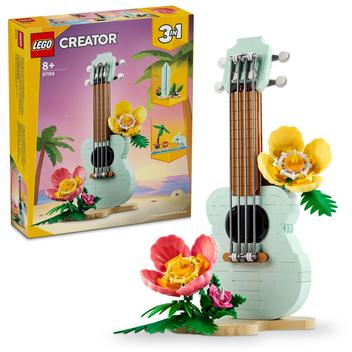Ukulele tropical 3 em 1 de brinquedo LEGO Creator 31156 para crianças a ...