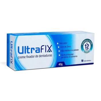 Ultrafix creme sem sabor com 40g - UNIÃO QUIMICA - Fixador de Dentadura ...