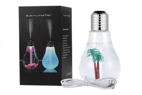 Umidificador De Ar E Luminária Lâmpada Com Luz De Led Usb - Gama Loja ...