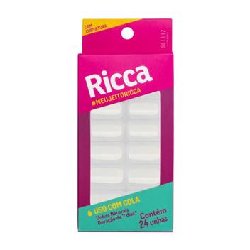 Unhas Postiças Naturais Com Curvatura Ricca - Unha Postiça - Magazine Luiza