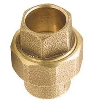 União de Cobre Bronze 22mm Sem Anel Eluma - Tampão Hidráulico ...