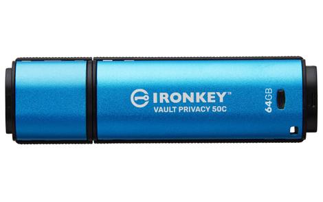 Unidade flash Kingston Ironkey Vault Privacy 50 USB-C 64GB - Pen Drive ...