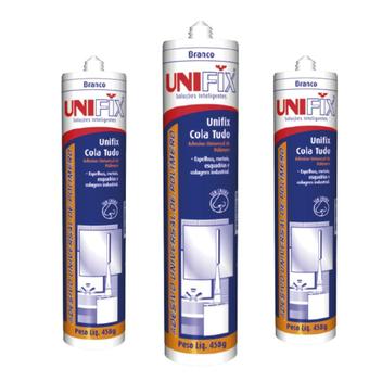 Unifix Cola Tudo Tubo 458G Branco KIT-3UN - Cola Branca - Magazine Luiza