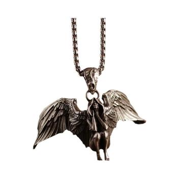 Unissex Vintage Dante Purgato Cruz Colar Cristão Jesus Pingente Amuleto ...