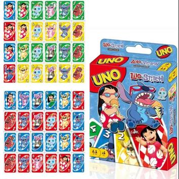 UNO Stitch Jogo de Cartas Divertido para Toda a Família - UNO FLIP ...