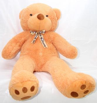 Urso gigante 1,40 m 140cm pelúcia tedy bege com gravatinha - Casa Dos ...