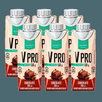 V Pro Chocolate Liquido, Proteina 6X250Ml - Nutrify - Massa Muscular ...