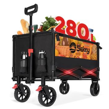 Vagão Dobrável Sekey 100kg - Preto e Laranja - Cama Camping - Magazine ...