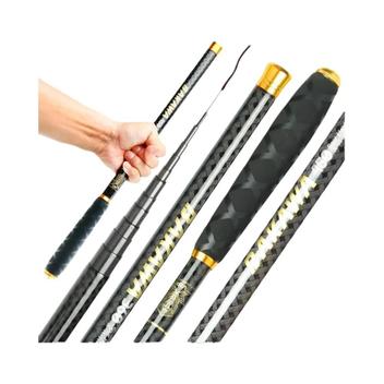 Vara De Pesca Telescópica Ultraleve De Fibra De Carbono BAKAWA 2,7M-7 ...
