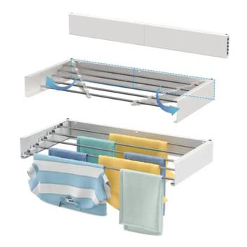 Varal de Roupas do Futuro Moderno e Ultra Fino Slim Parede 80cm Quarto ...