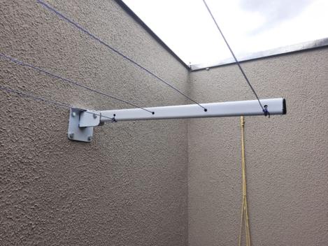 Varal Retrátil Em Aço + 20mt Cabo De Aço Encapado - Preto - ACERIO ...