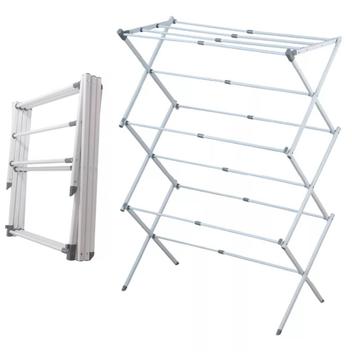 Varal Vertical Retrátil de Chão Branco Economize Espaço e Tenha Roupas ...