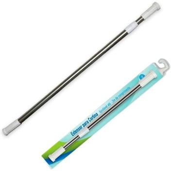 Varão Extensível Para Cortina de Banheiro de 70cm à 120cm Cabide Guarda ...