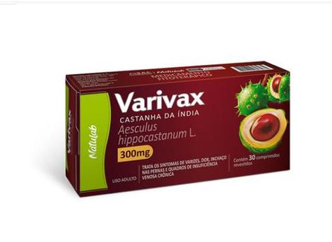 Varivax Castanha da Índia 300 mg - 30 Comprimidos - NATULAB ...