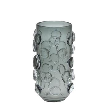 Vaso decorativo em vidro na cor fume 26cm - Espressione - Vasos para ...