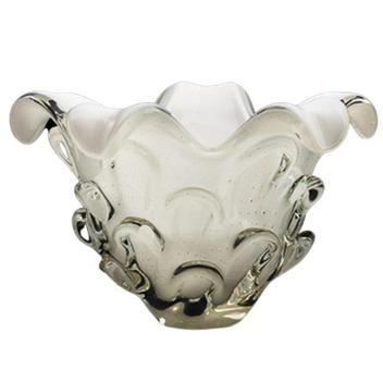 Vaso Em Cristal Murano Branco - São Marcos 35Cm - Vasos Decorativos ...