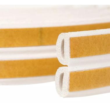 Veda Fresta 4mm Borracha Vedação Porta Janela Fita Adesiva Rolo 6 ...