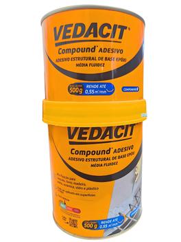 Vedacit Adesivo Epoxi Compound Lata 1 Kg Media Fluidez - Adesivo Epóxi ...