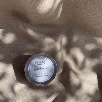 Vela Aromática 100g de Água de Coco - Feeling Aromas - Velas Aromáticas - Magazine Luiza
