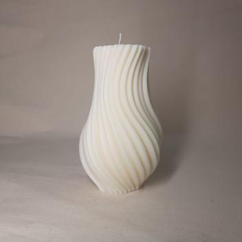 Vela Aromática Escultura Ondas Perfumada Vegetal 190g - Likare Home ...