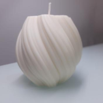 Vela Aromática Vegetal Decoração Curvas 2 Artesanal 320g - Likare Home ...