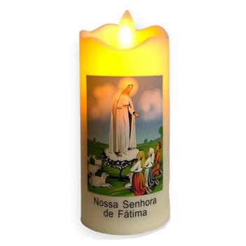 Vela Led Nossa Senhora de Fatima - Emy - Velas Religiosas - Magazine Luiza