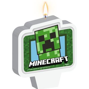 Vela Plana Adesivada Minecraft 01 Unidade - Regina - Rizzo Festas ...