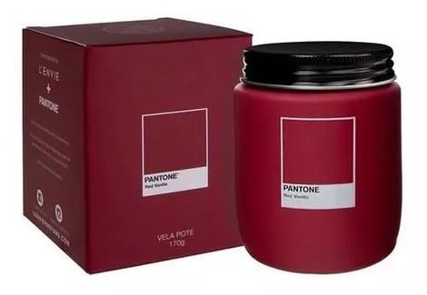 Vela pote red vanilla pantone lenvie - 170gr - L'envie - Velas ...
