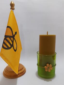 Vela Votiva (7 dias) 100% cera de abelha - abelha serva da luz - Vela de 7 Dias - Magazine Luiza