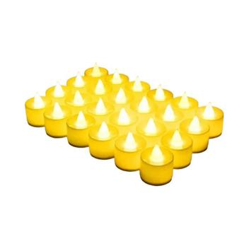 Velas LED Coloridas Tealights 50 PCS Sem Chama a Pilhas Casamento ...