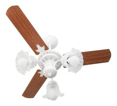 Ventilador de Teto Beta Wind Light Lustre 03 Tulipas Ponente ...