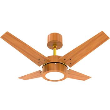 Ventilador de Teto Infinity Linea LED 3000K Dourado Freijó 4 Pás 220 V ...