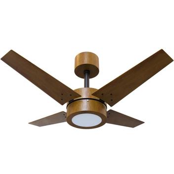 Ventilador de Teto Infinity Linea LED 3000K Marrom Imbuia 4 Pás 220 V ...