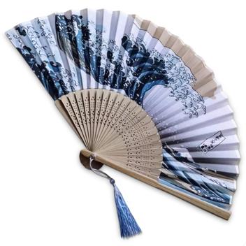 Ventilador Portátil Dobrável BURIUS - Decoração Japonesa Onda de ...