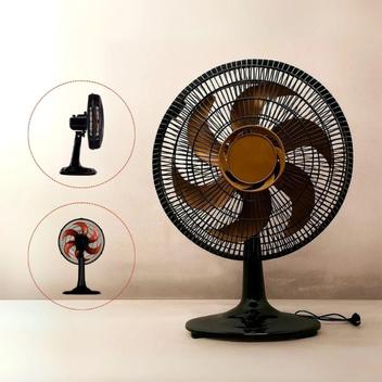 Ventilador Turbo Silencioso 6 Pás 40cm Preto Bronze De Mesa 40 Cm Preto ...
