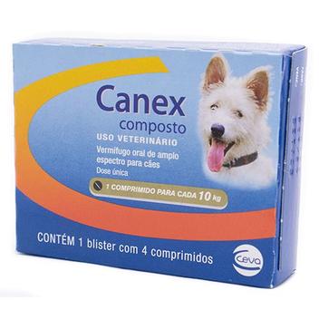 Vermífugo Ceva Canex Composto 4 comprimidos - Vermífugo - Magazine Luiza